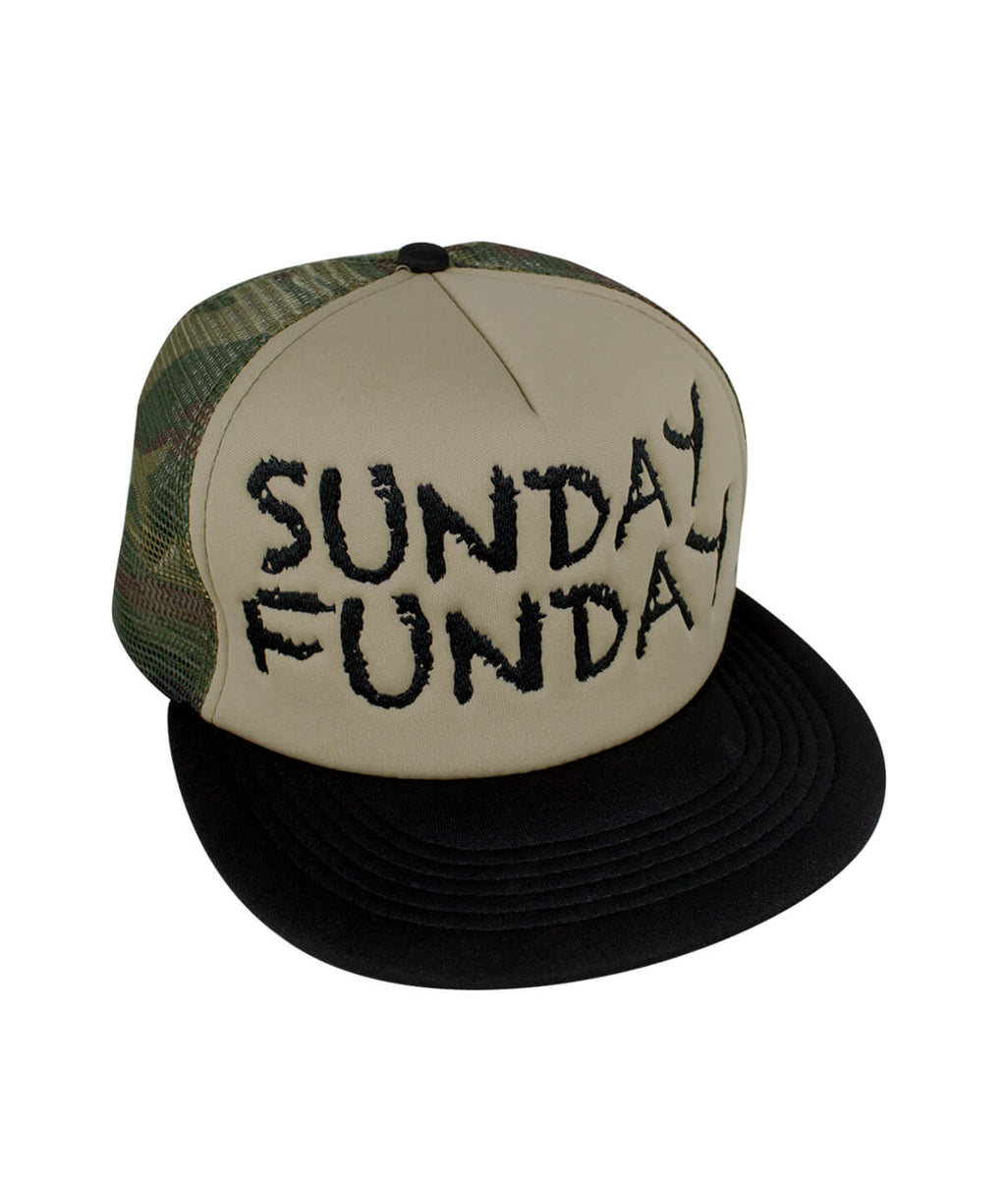 hat - Sunday Funday Camo Foam Trucker Cap – NICERIDE